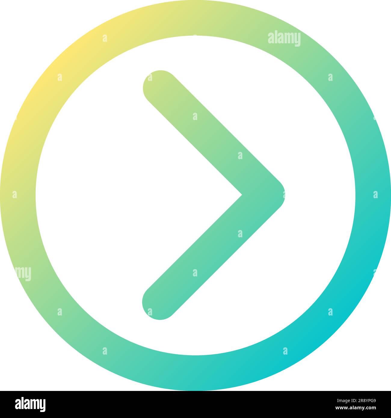 Right direction pointer pixel perfect gradient linear ui icon Stock Vector Image & Art - Alamy