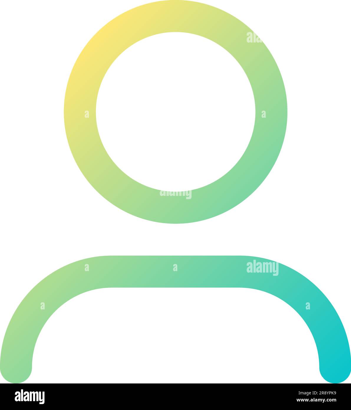 Account avatar pixel perfect gradient linear ui icon Stock Vector Image & Art - Alamy