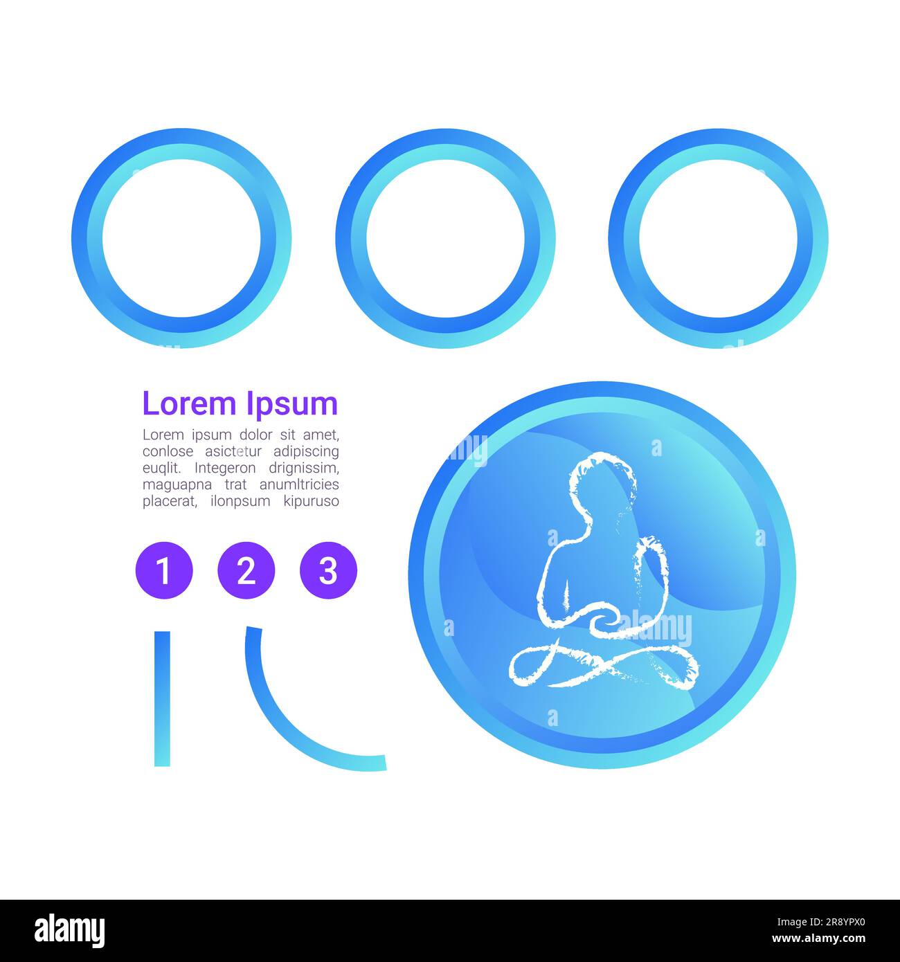 Psychological wellness infographic chart design element set Stock ...