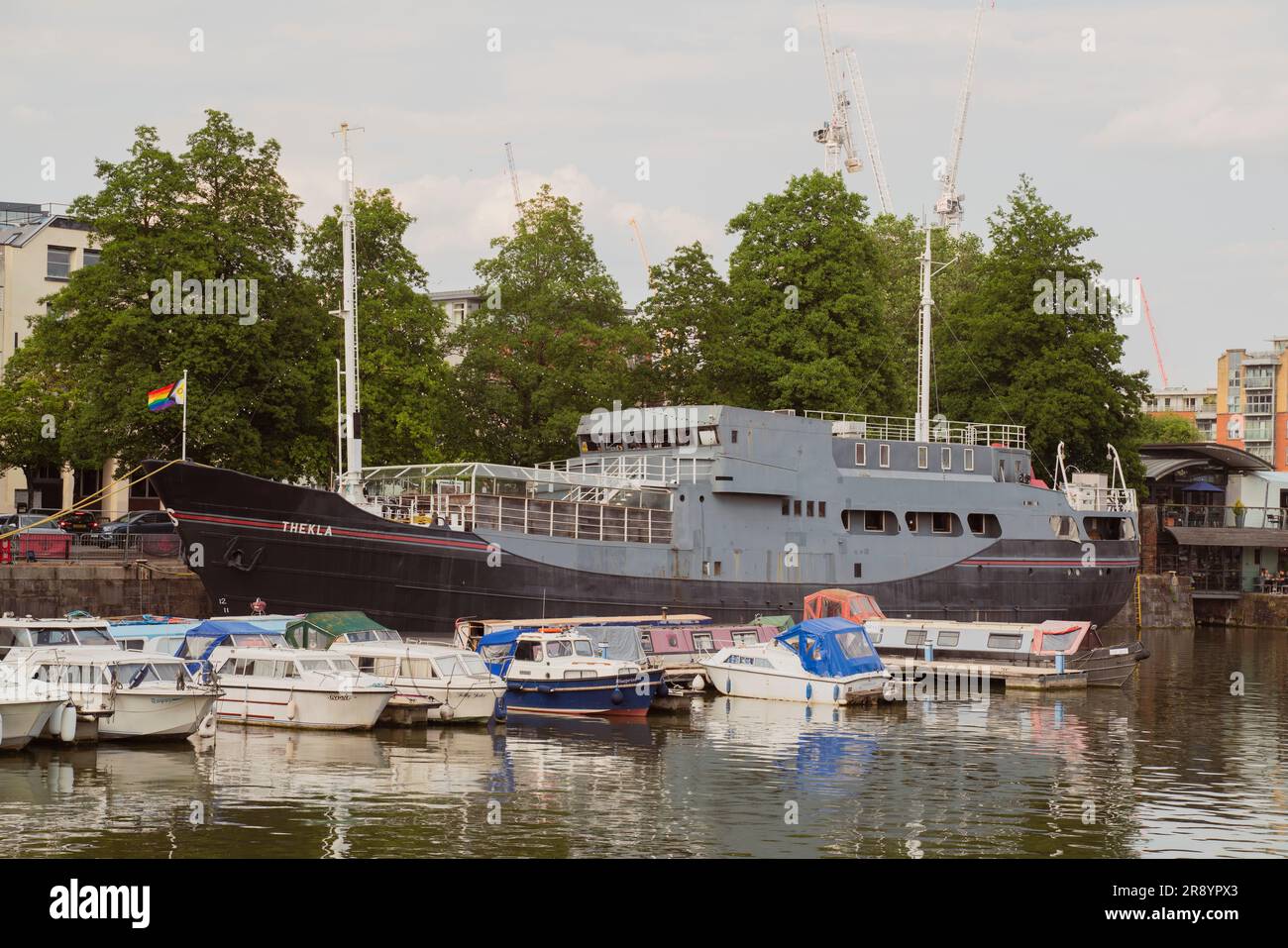 The Thekla, also know as the Thekla Social, in the floating harbour in ...