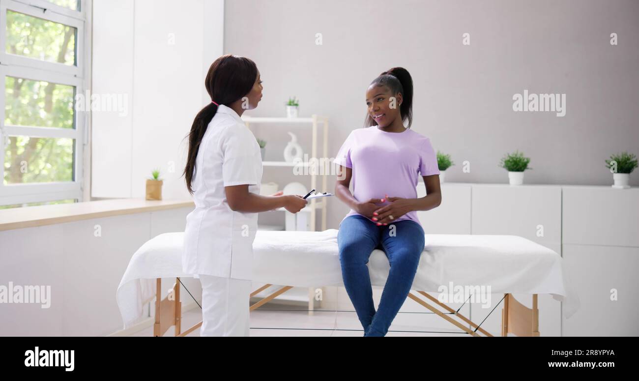 Couple IVF Fertility And Medical Doctor Checkup In Clinic Stock Photo ...