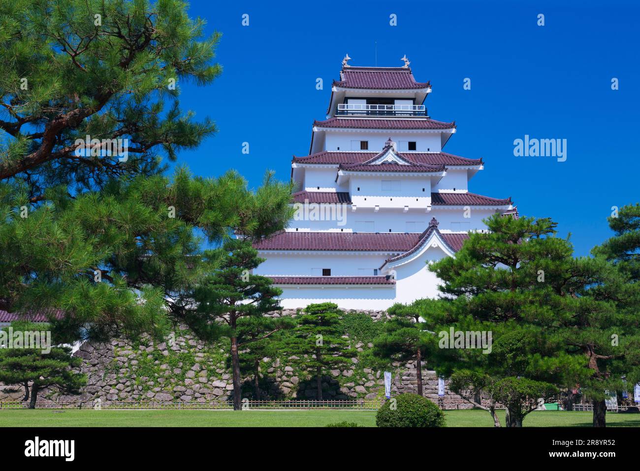 Japan aizu wakamatsu tsuruga castle hi-res stock photography and images ...