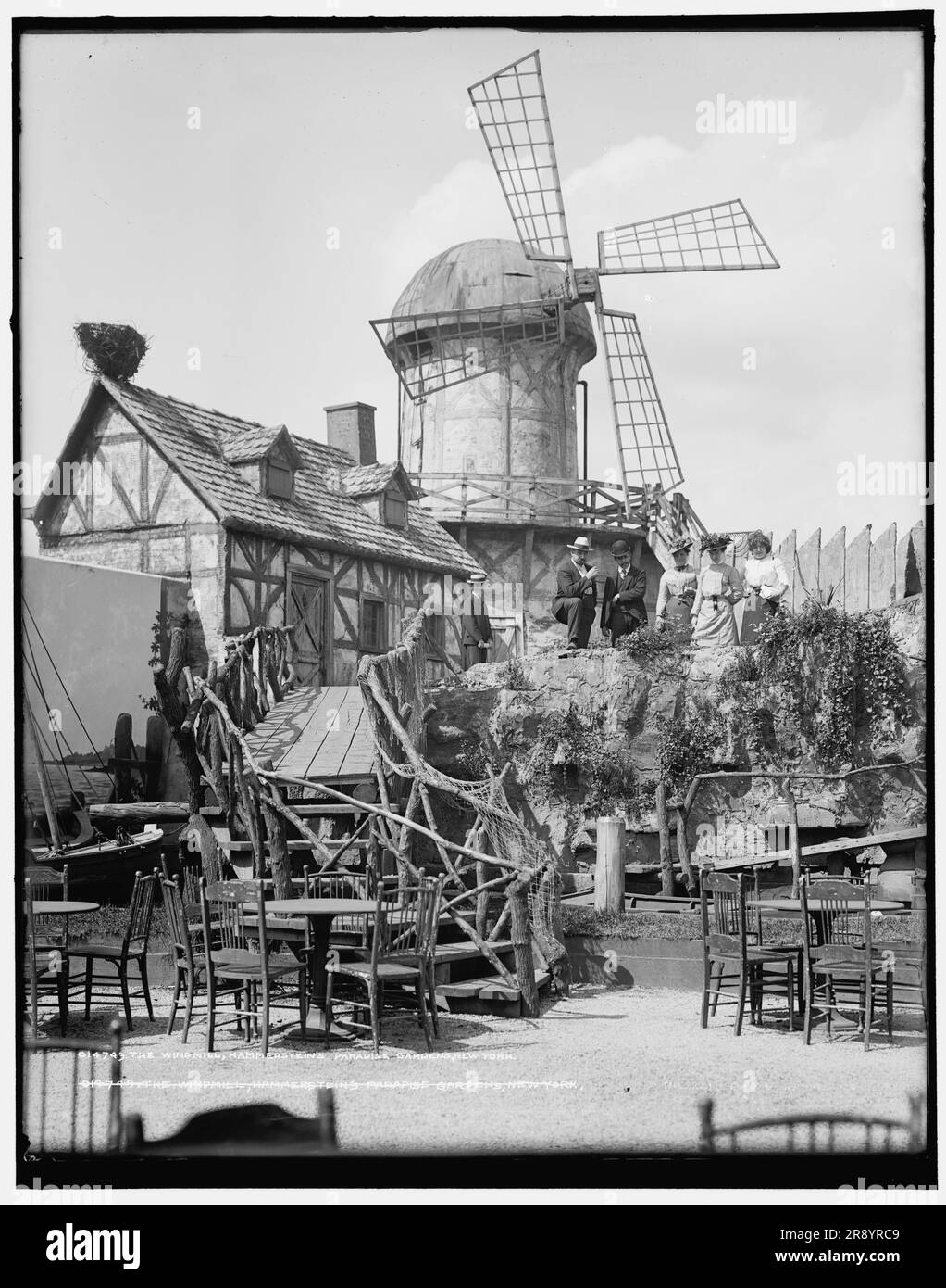 The Windmill, Hammerstein's Paradise Gardens, New York, between 1900 ...