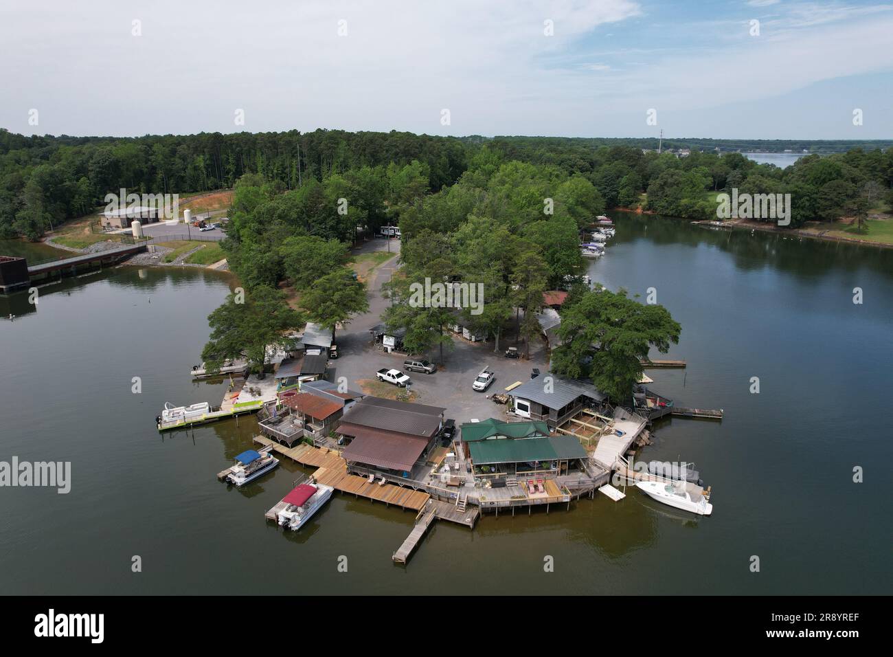 Drone view of docks hi-res stock photography and images - Alamy