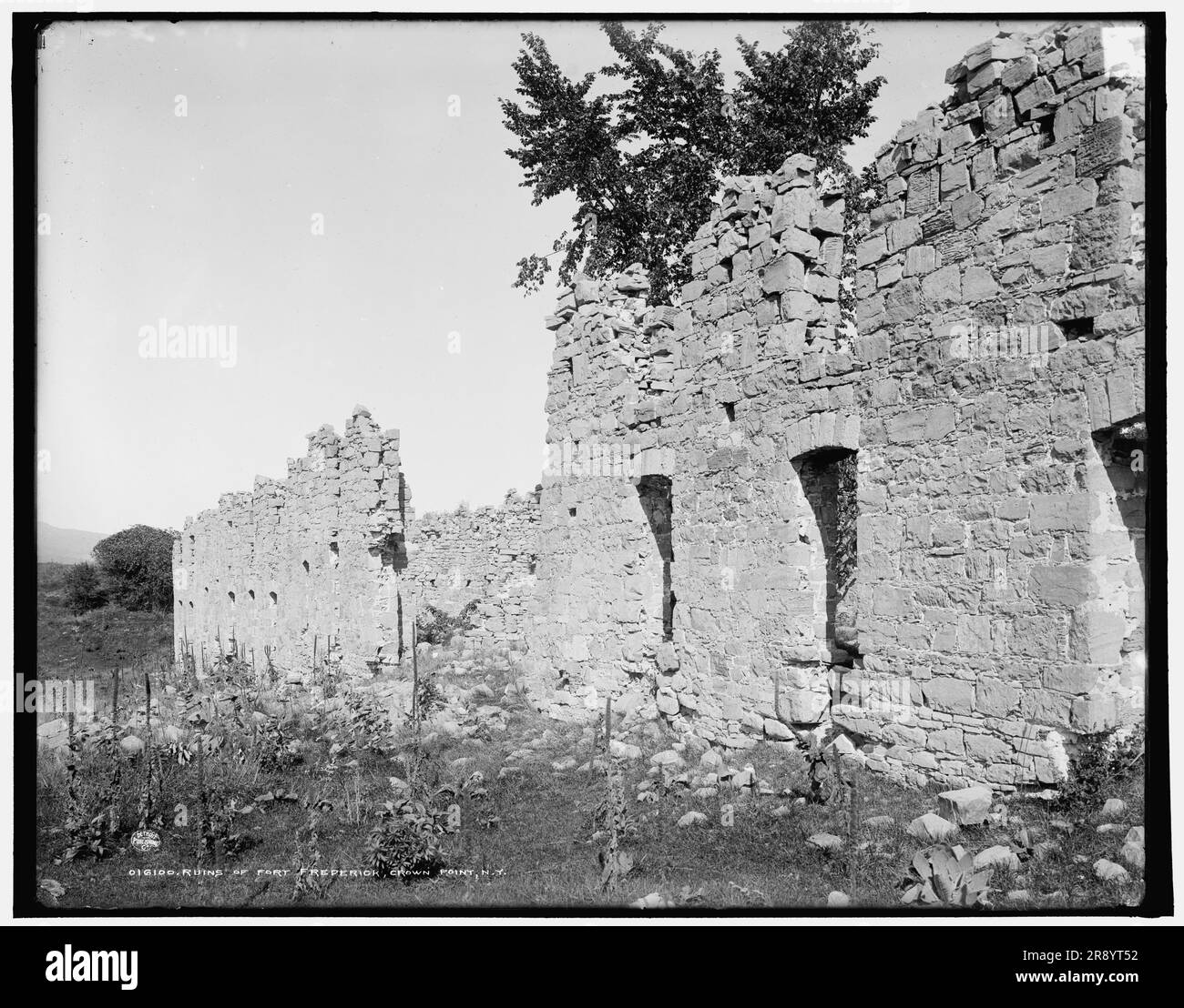 Ruins of Fort Crown Point, a British fort on Lake Champlain, Crown ...