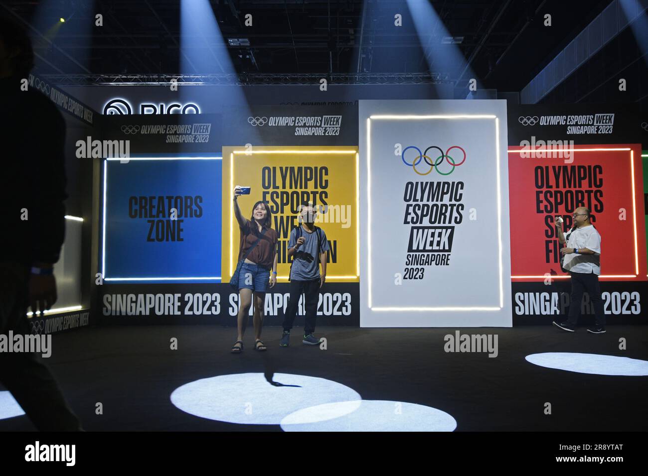 Singapore. 23rd June, 2023. People attend the first day of competition ...
