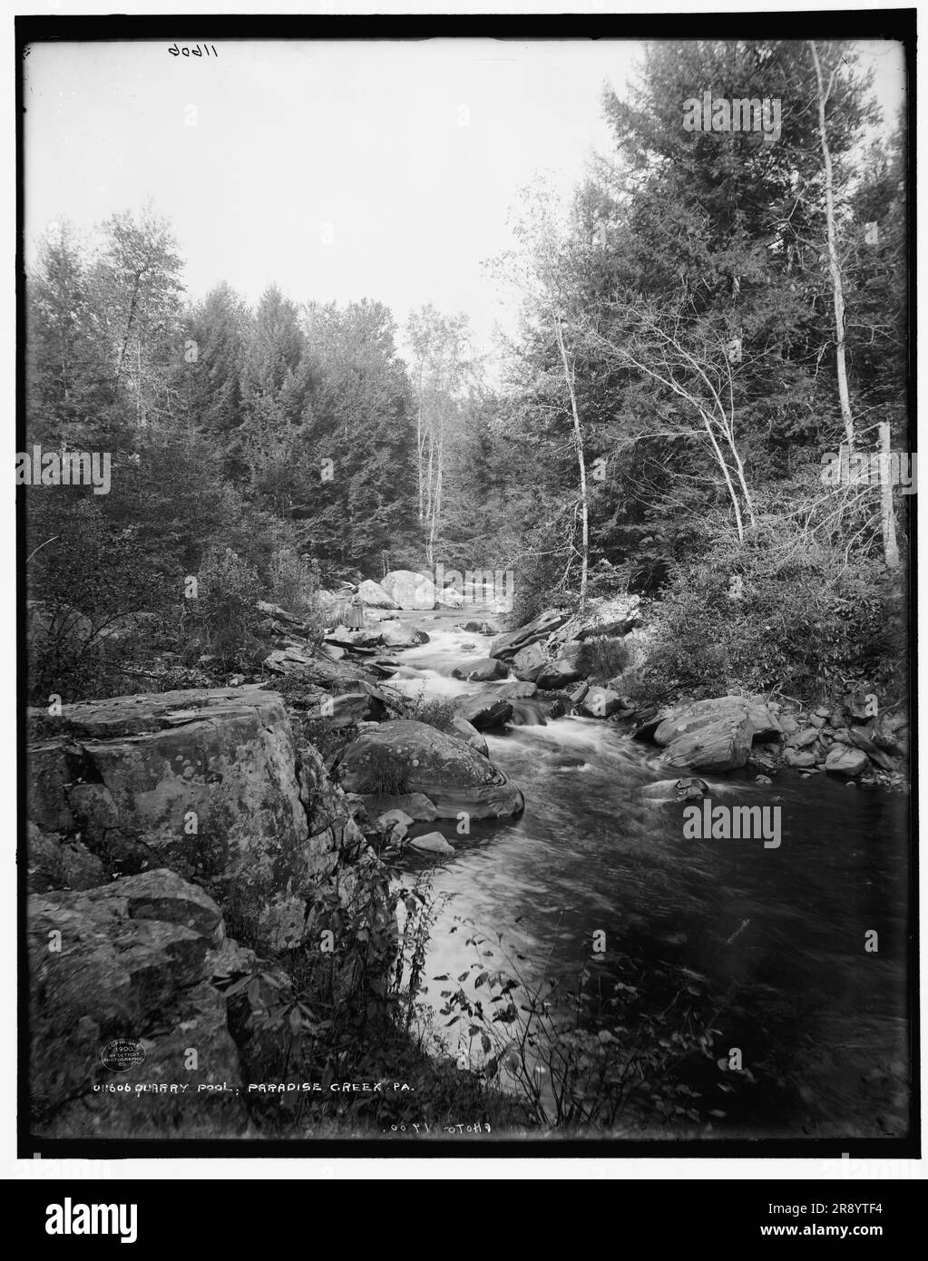 Quarry pool, Paradise Creek, Pa., c1900 Stock Photo - Alamy