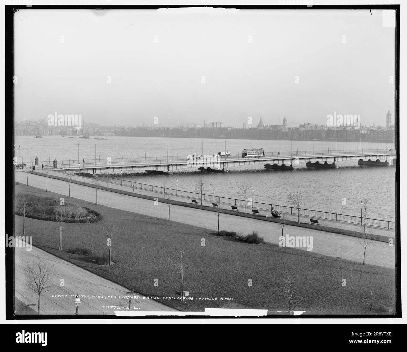 Boston, Mass. and Harvard Bridge from across Charles River, c1904 ...