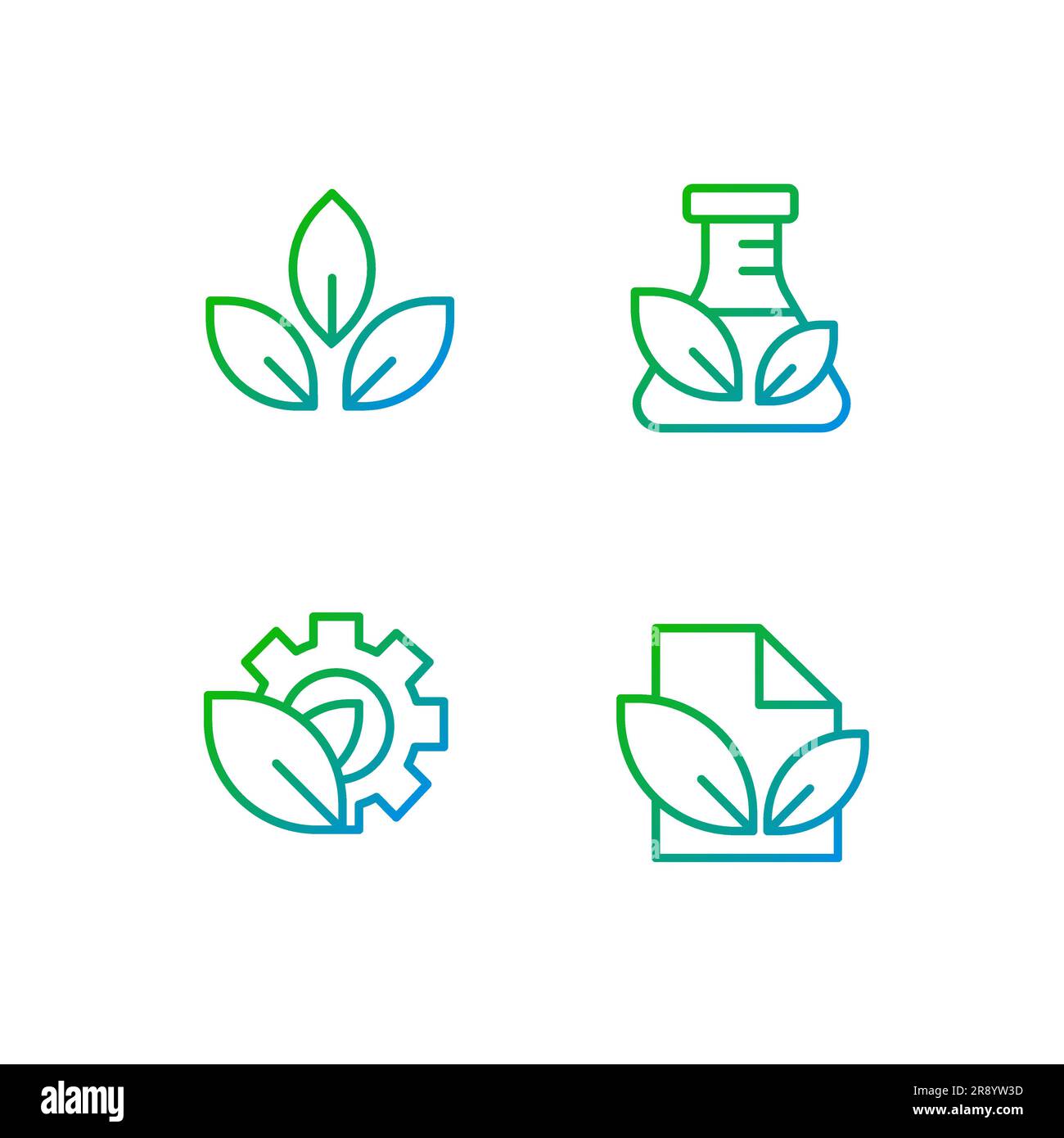 Environmental friendly industry pixel perfect gradient linear vector ...