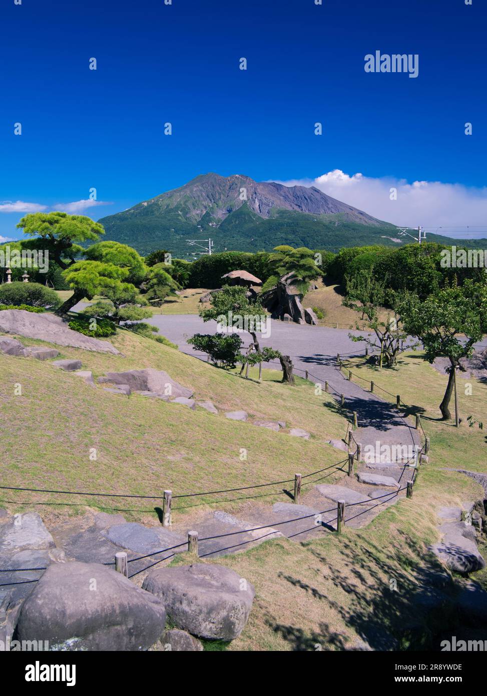 Sengan En (Iso Garden) to Sakura Island Stock Photo - Alamy