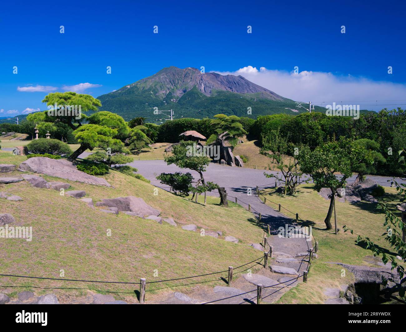 Sengan En (Iso Garden) to Sakura Island Stock Photo - Alamy
