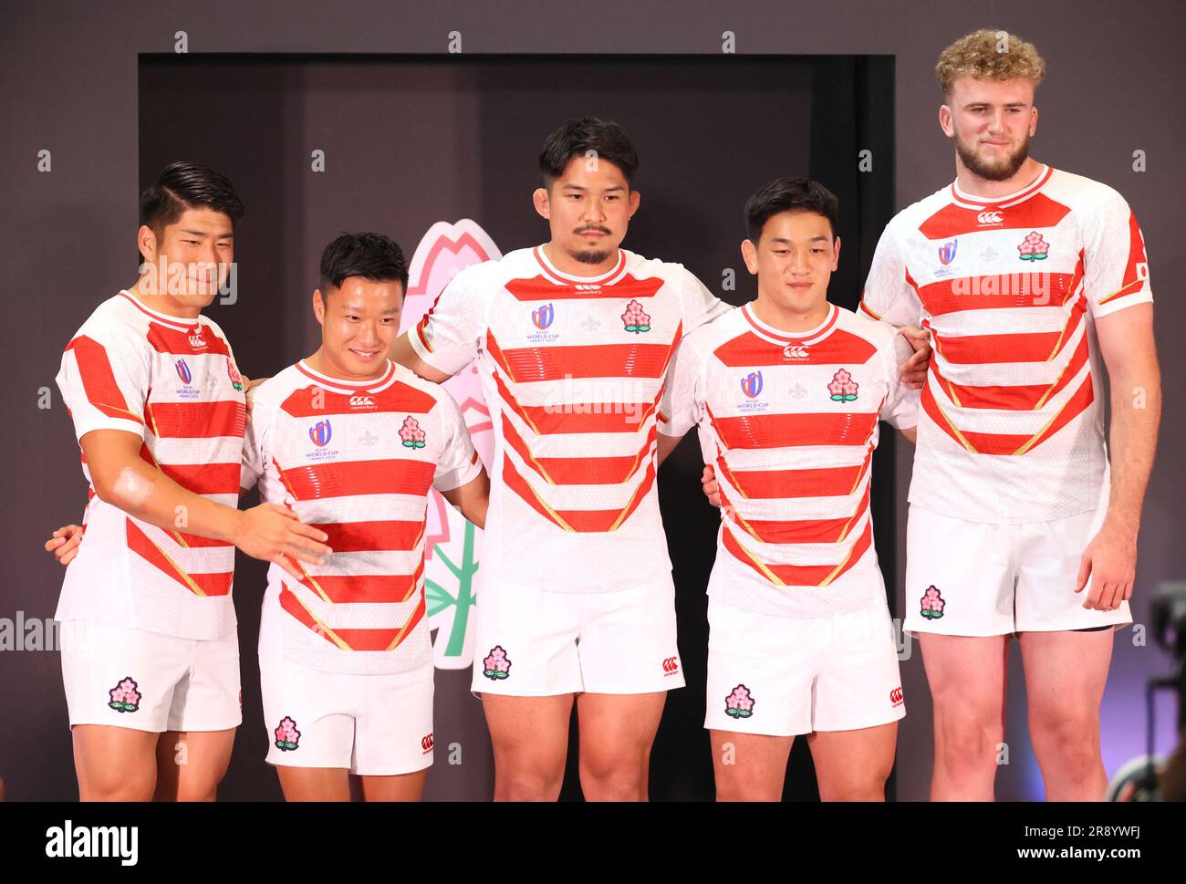 Tokyo, Japan. 23rd June, 2023. Japan's rugby national team members (L-R ...