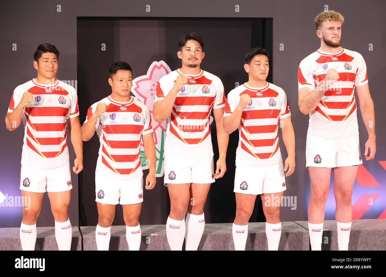 Tokyo, Japan. 23rd June, 2023. Japan's rugby national team members (L-R ...