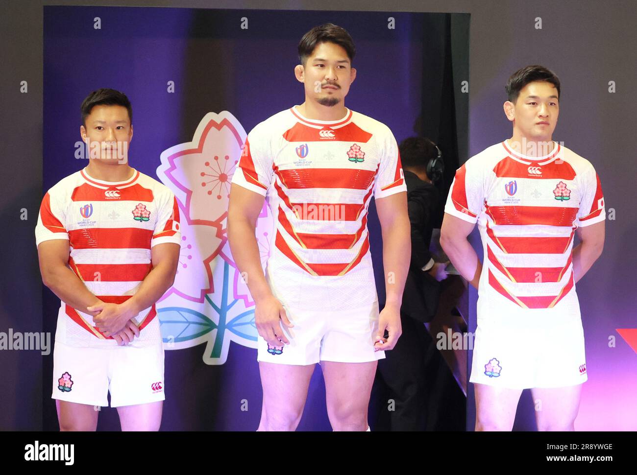 Tokyo, Japan. 23rd June, 2023. Japan's rugby national team members (L-R ...