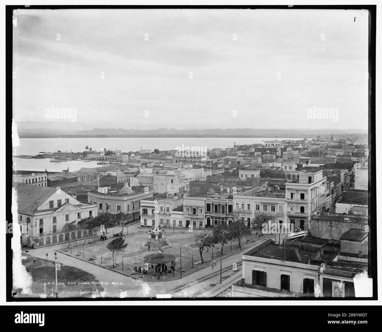 San Juan, Puerto Rico, c1904. Christopher Columbus monument at Plaza ...