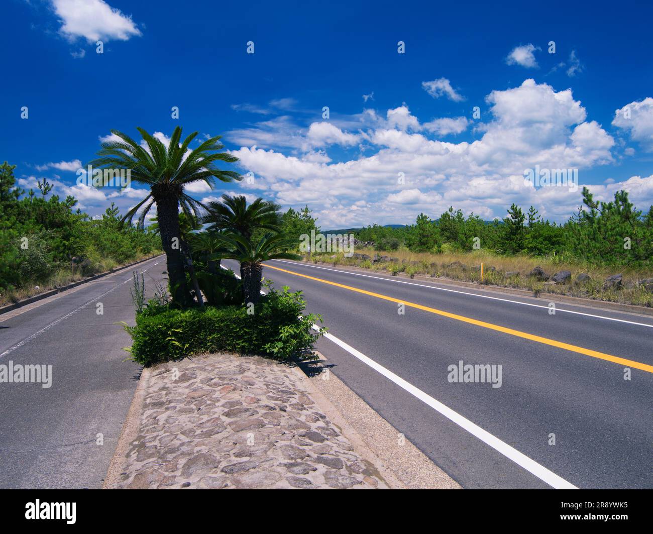 Lava road, Sakurajima Stock Photo - Alamy