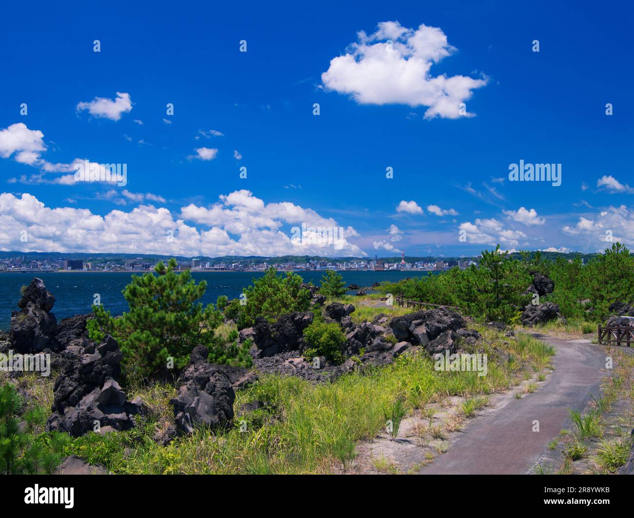 Sakurajima Lava Beach Promenade on Sakurajima Island Stock Photo - Alamy