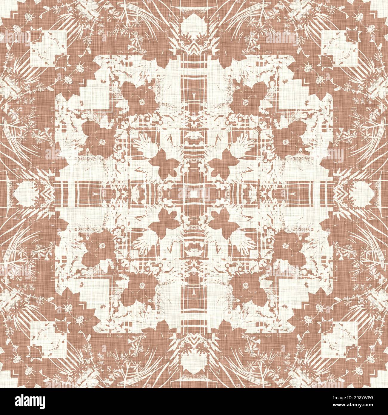 Peach pink cottagecore cozy tartan pattern. Cottagecore rustic marl ...