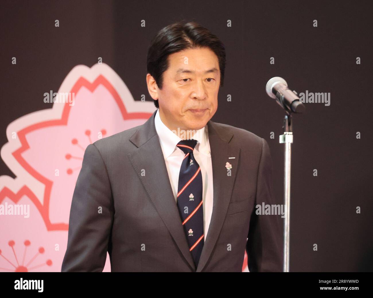 Tokyo, Japan. 23rd June, 2023. Japan Rugby Football Union president ...