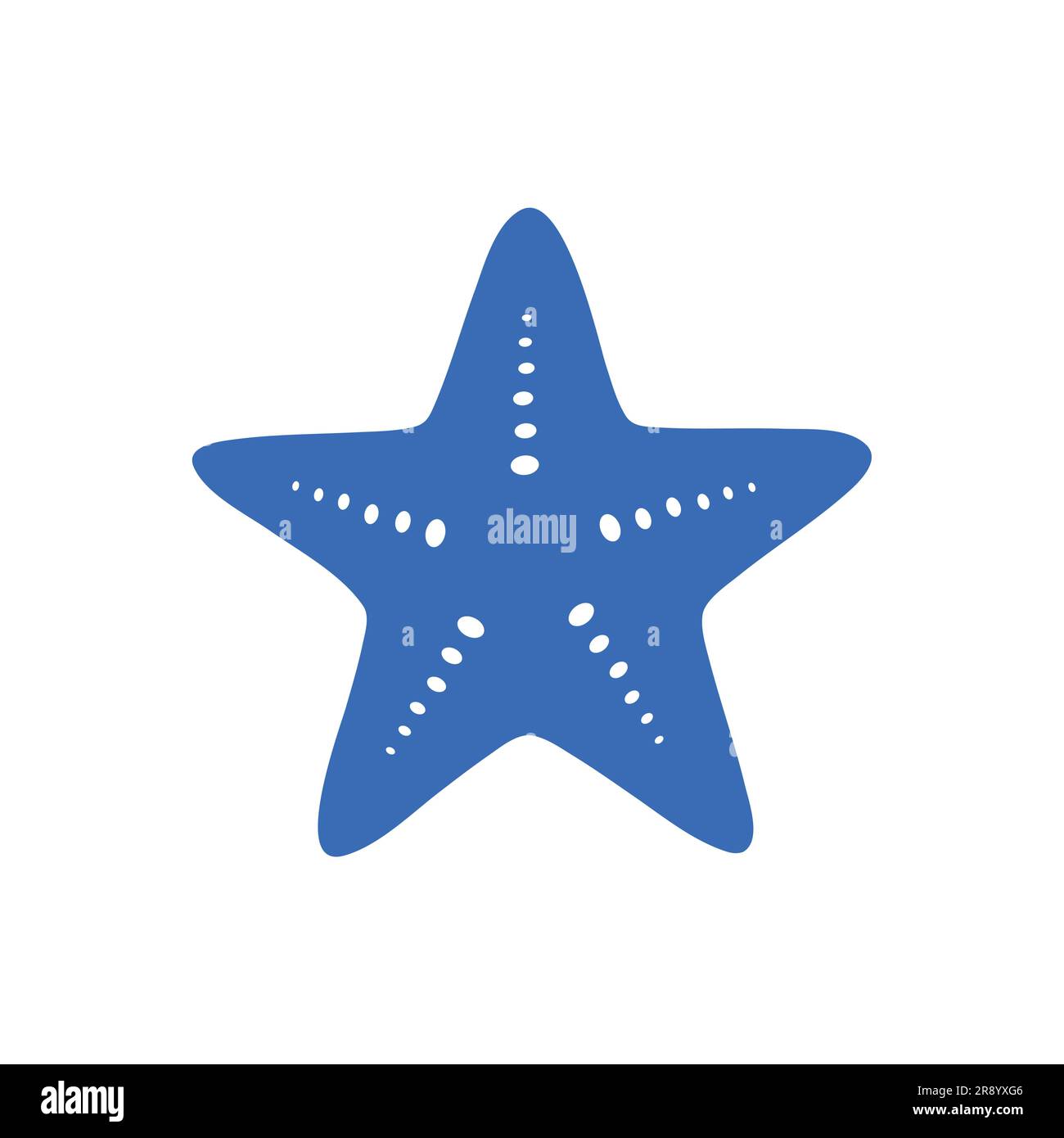 simple sea starfish icon graphic isolated on white Stock Vector Image ...