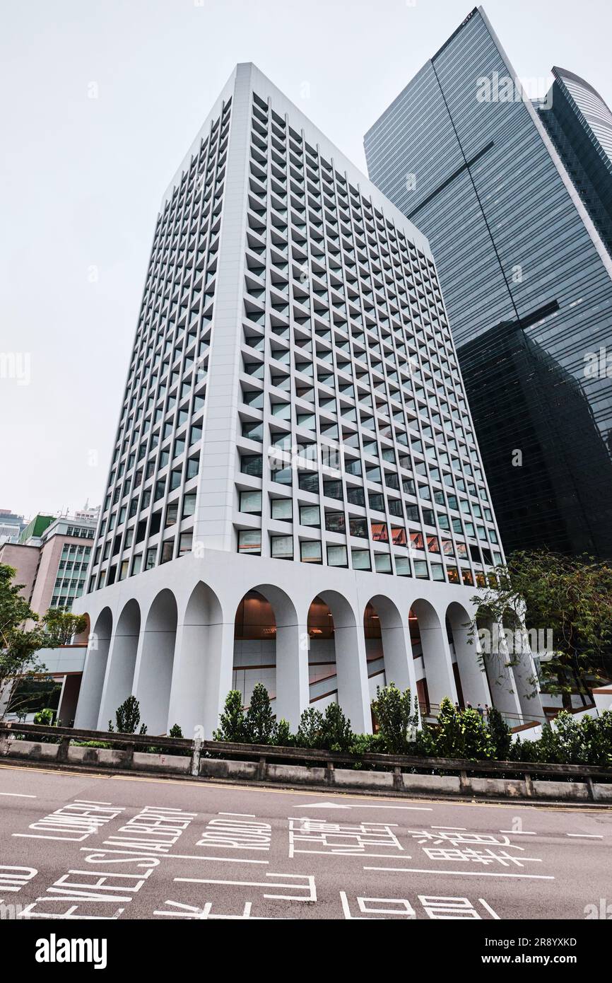 Hong Kong, China - April 24 2023: The Murray Hotel designed by Norman ...
