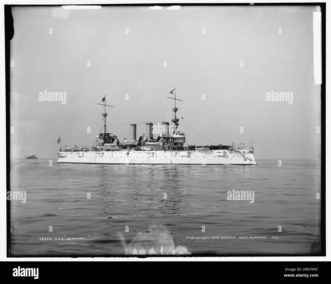 U.S.S. New York, c1899. US Navy armoured cruiser launched in 1891 ...