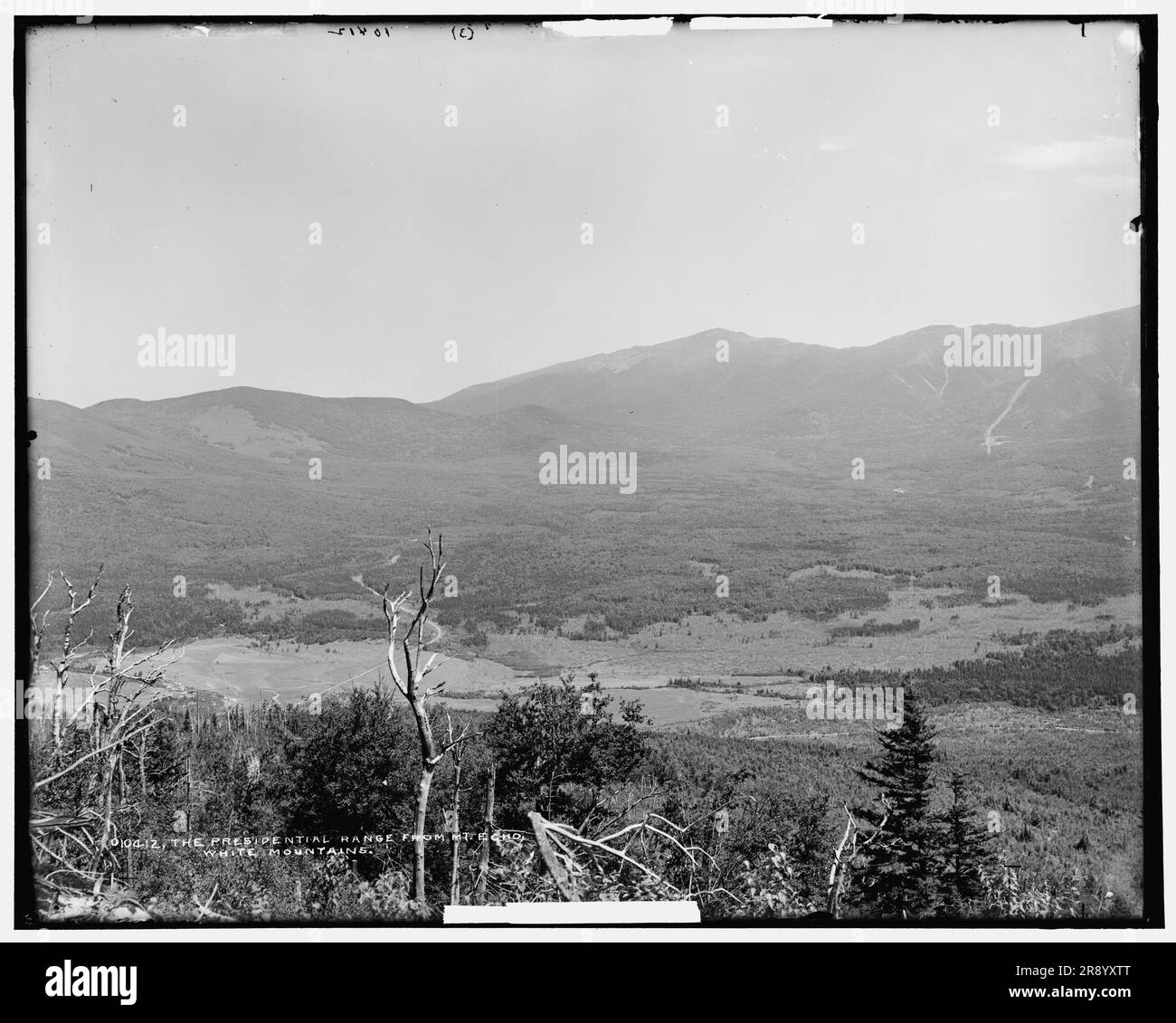 The Presidential Range from Mt. Echo, White Mountains, c1900 Stock ...