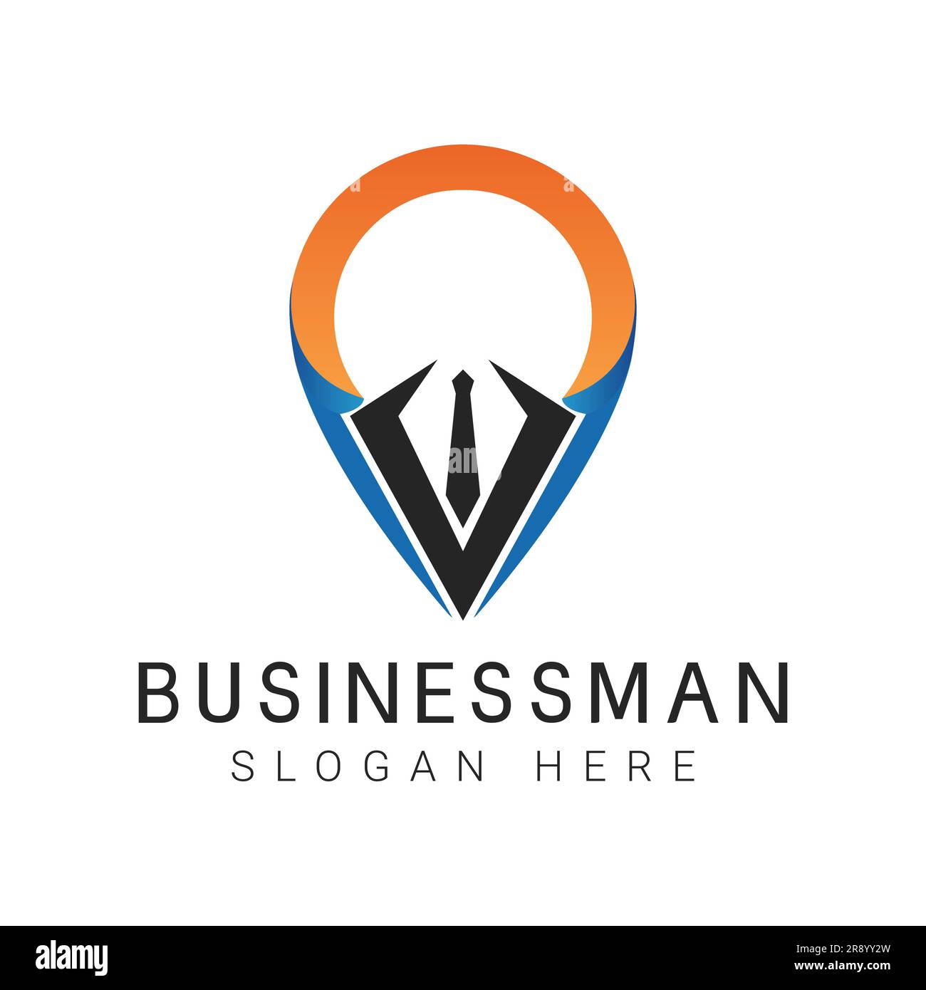 Businessman Location Logo Design Person Location Logotype Job Point ...