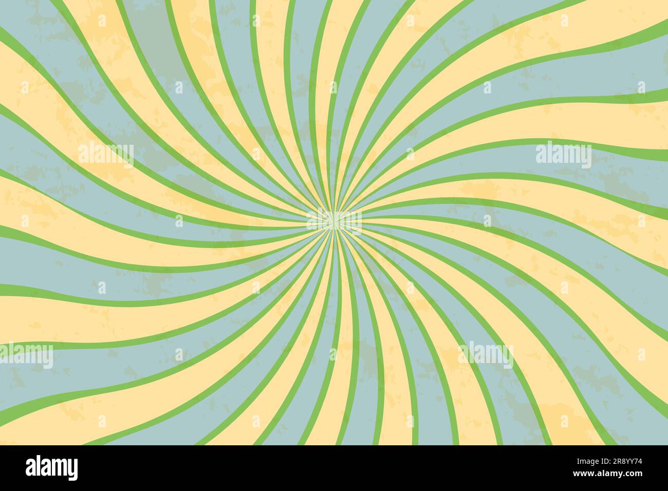 Sun rays background, psychedelic wavy retro 60s 70s design. Fun hippie ...