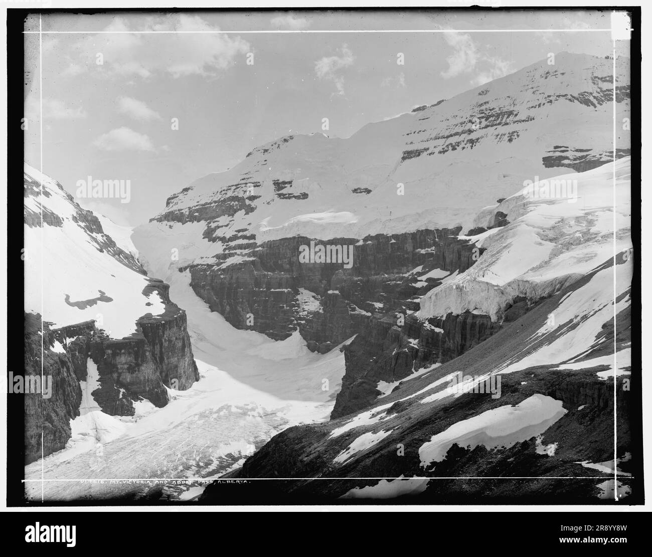 Mt. Victoria and Abbot Pass, Alberta, c1902 Stock Photo - Alamy