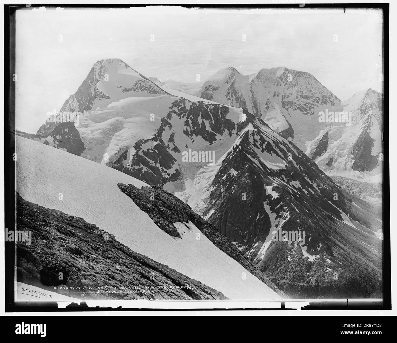 Mt. Fox and Mt. Dawson from Asulkan Pass, Selkirk Mountains, B.C ...