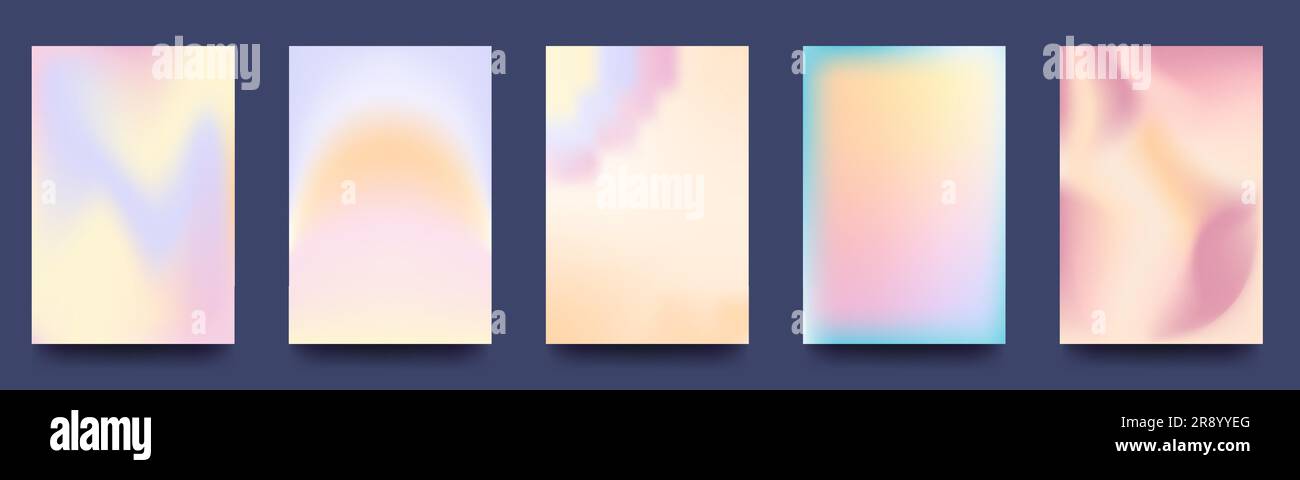 Colored gradient backgrounds, color grading, abstract holographic ...