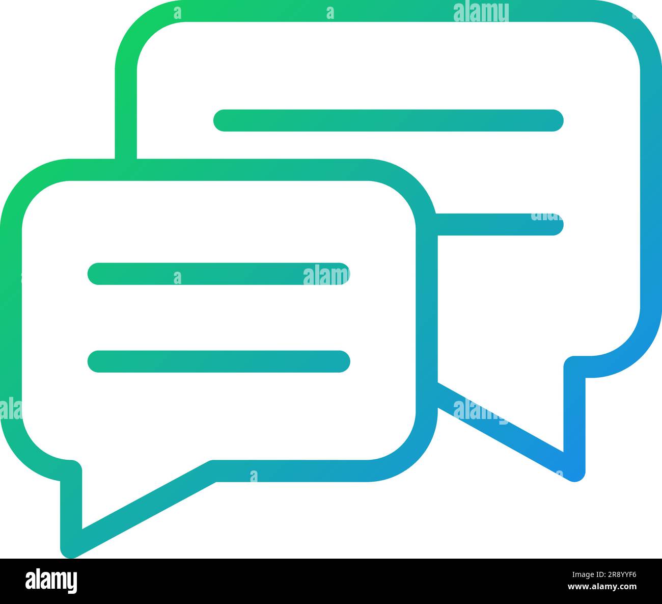 Dialogue pixel perfect gradient linear vector icon Stock Vector Image & Art - Alamy