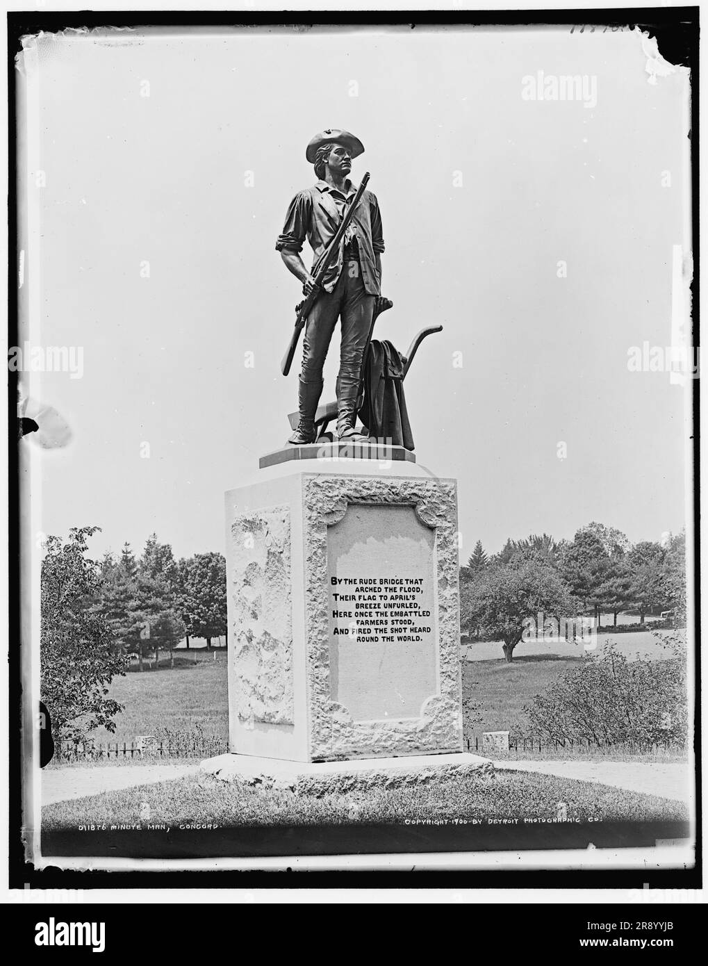 Minute Man, Concord, c1900 Stock Photo - Alamy