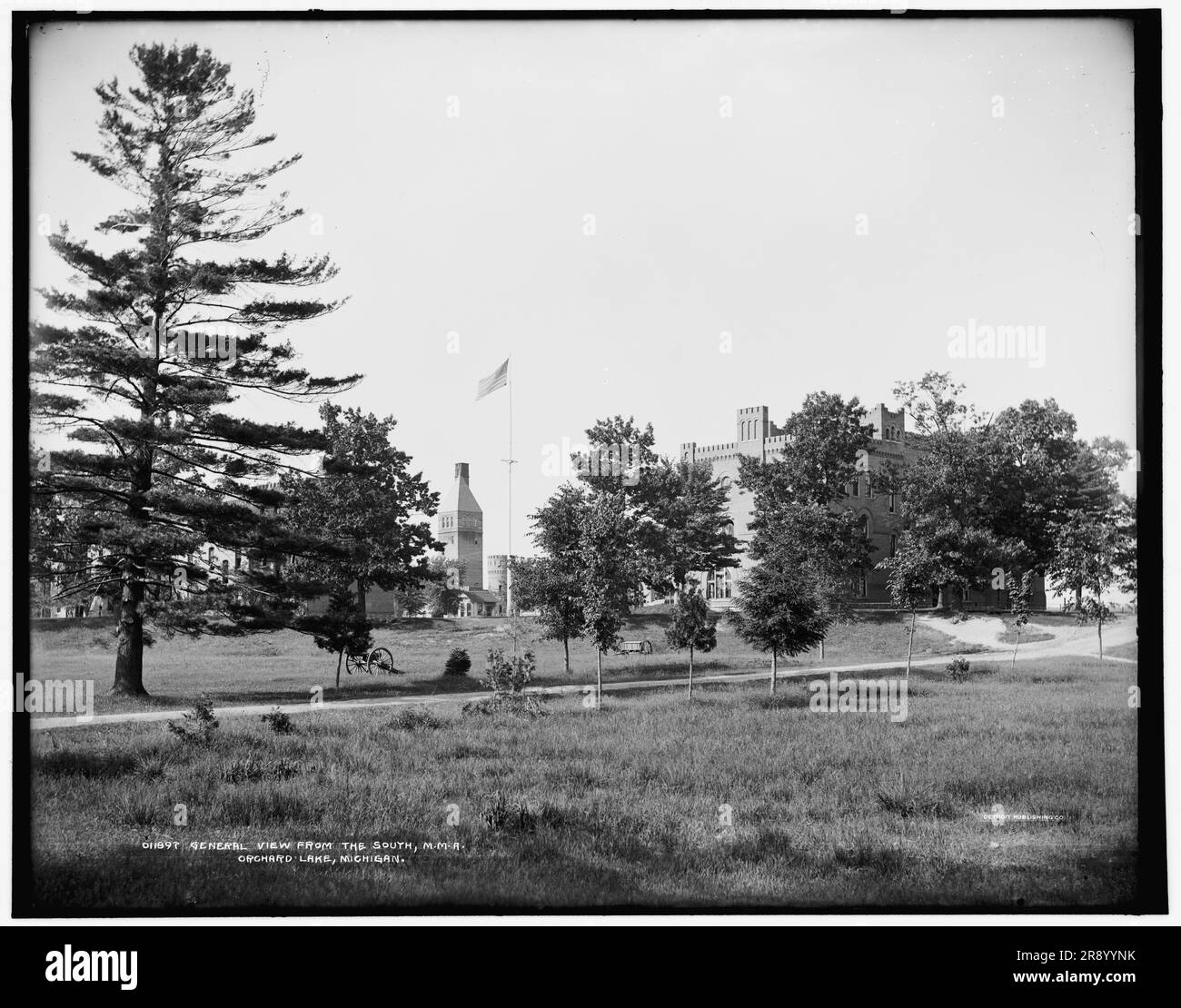 General view from the south, M.M.A., Orchard Lake, Michigan, between ...