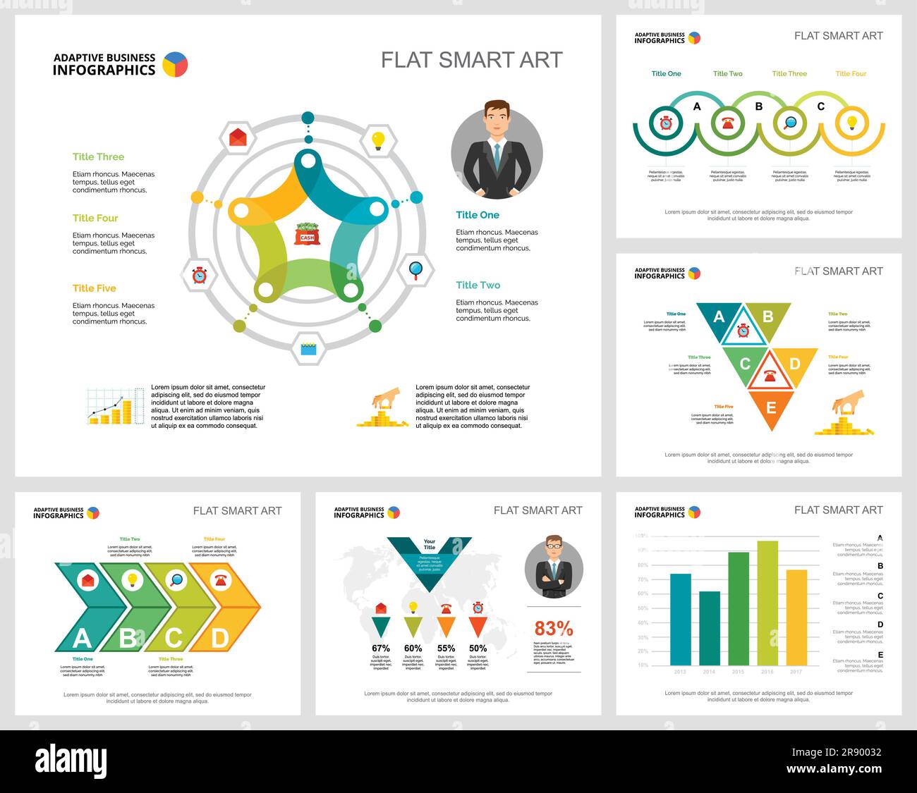 Colorful statistics and logistics infographic charts set Stock Vector ...