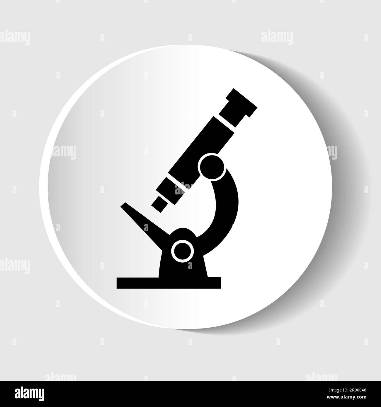 School microscope icon Stock Vector Image & Art - Alamy
