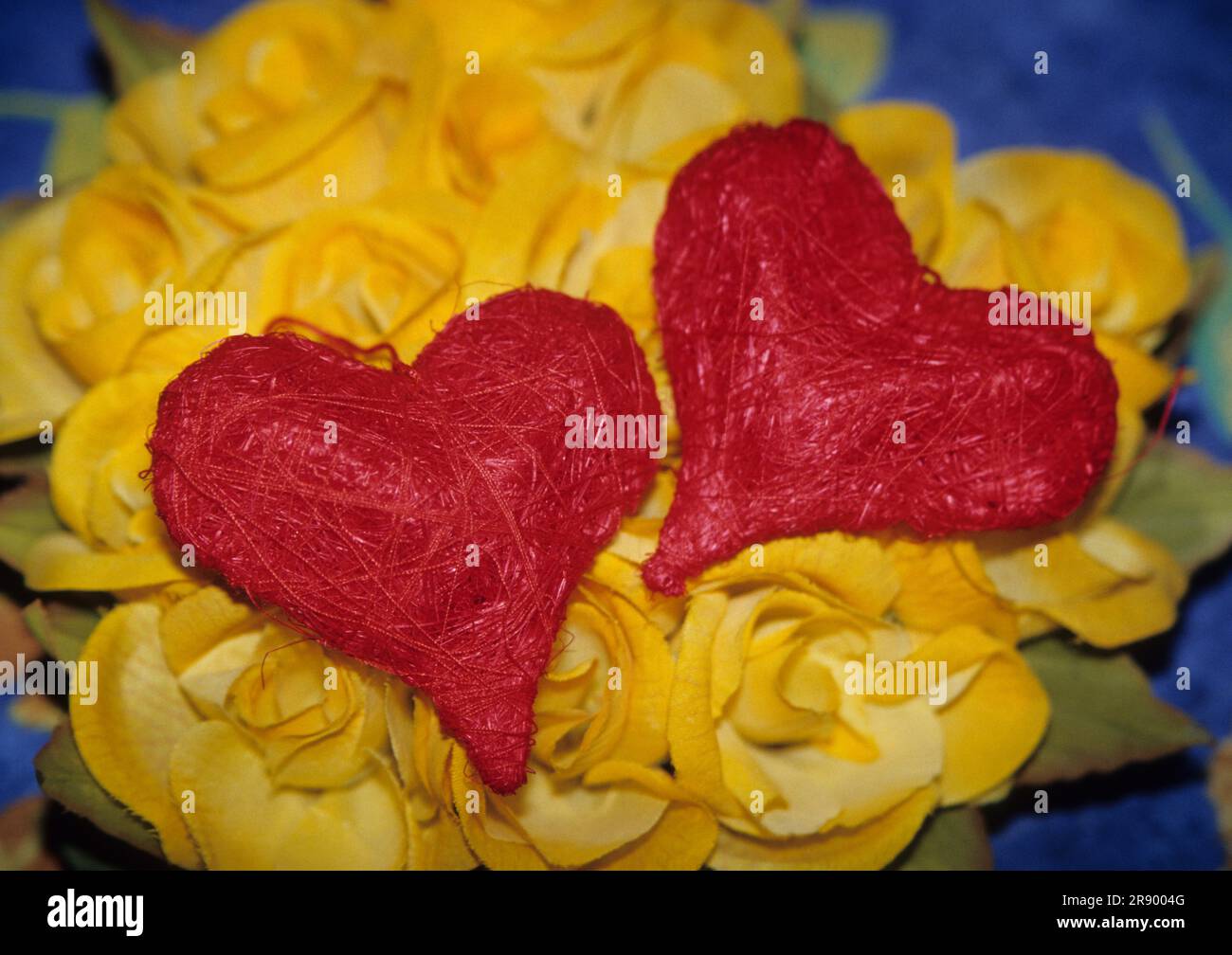 Two heart red roses on hi-res stock photography and images - Alamy