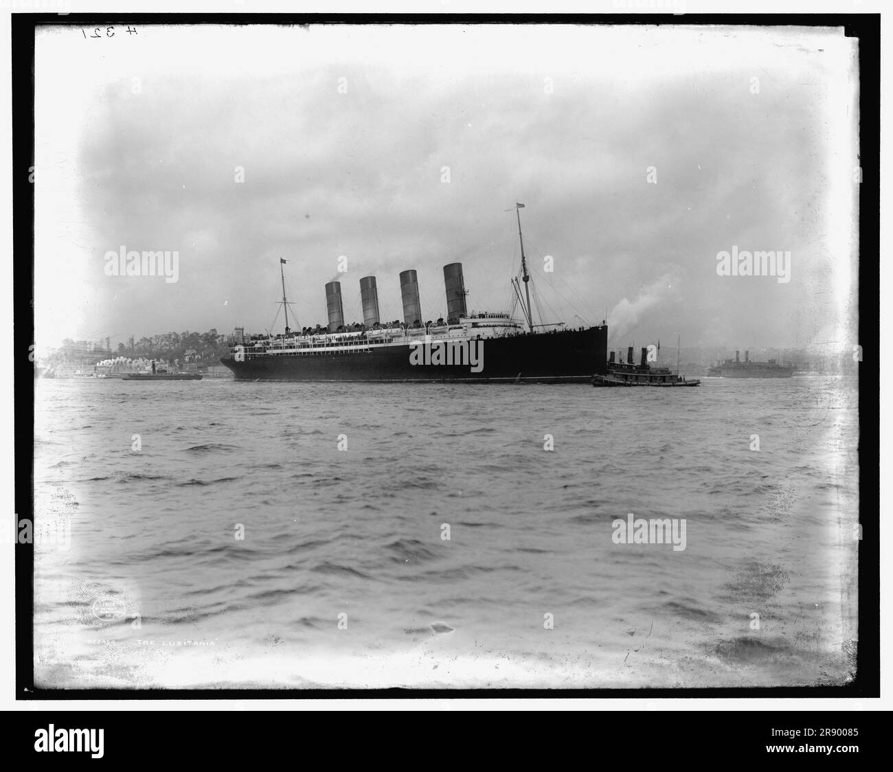 The Lusitania, c1907. The RMS 'Lusitania' was a British ocean liner ...