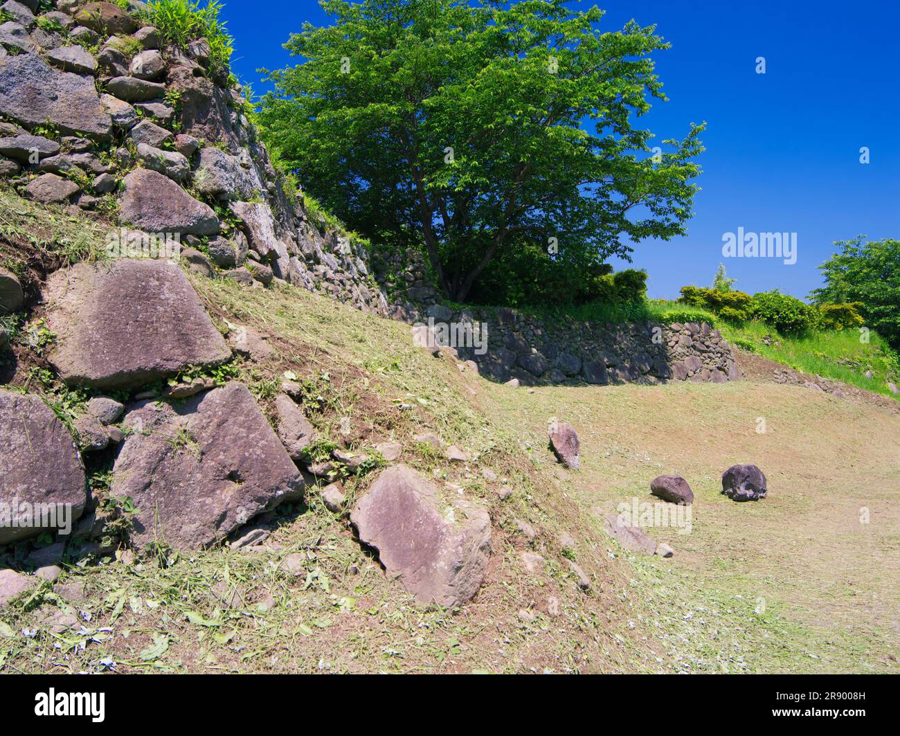 the ruins of Harajo castle Stock Photo - Alamy