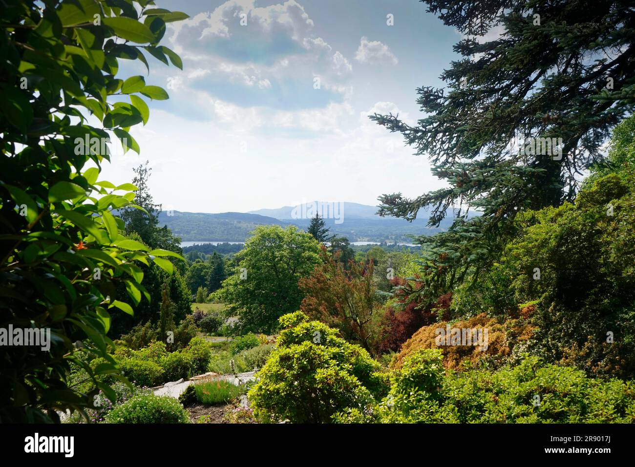 Holehird Gardens, Windermere, Lake District, England Stock Photo - Alamy