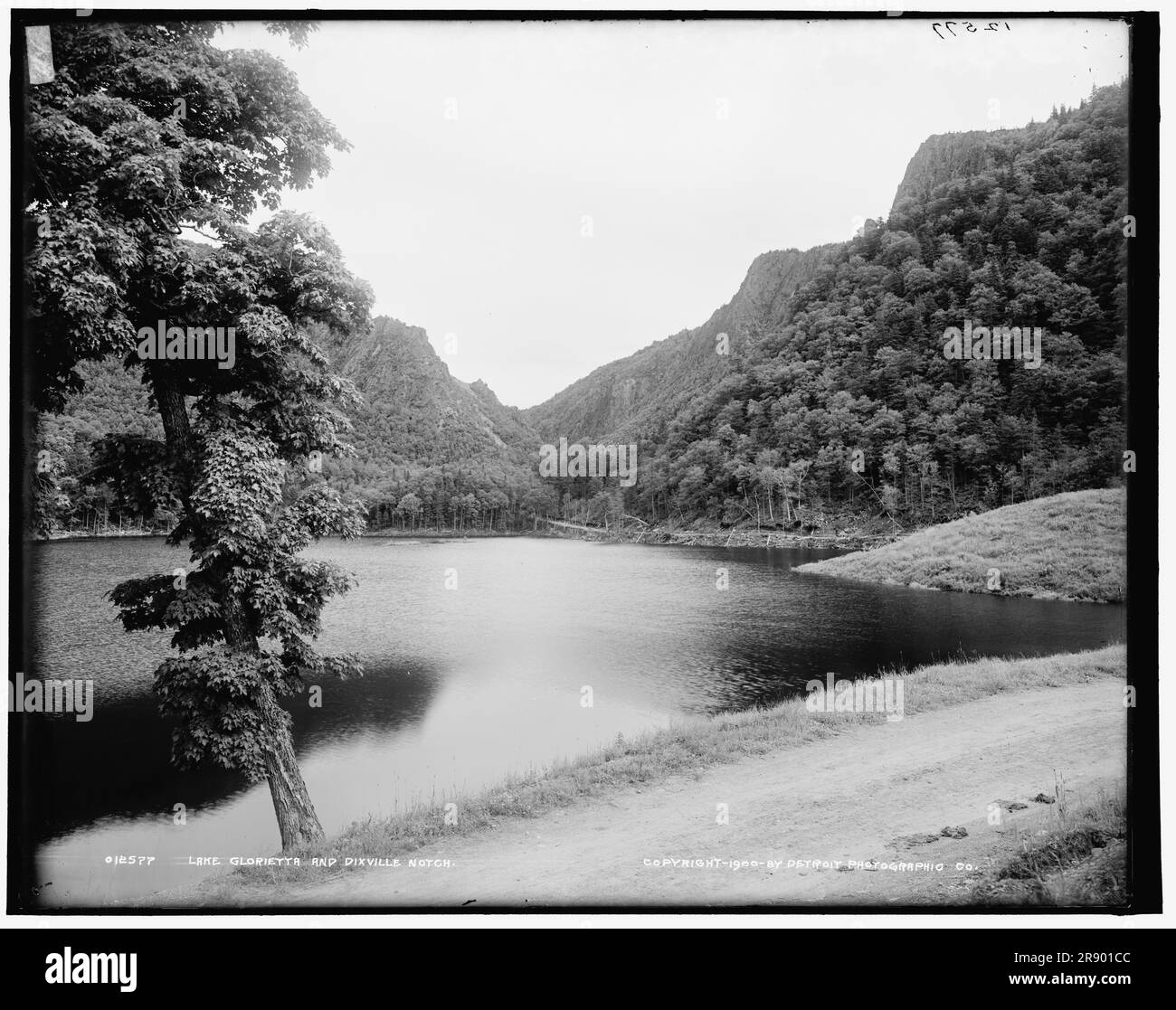Lake Glorietta [sic] and Dixville Notch, c1900 Stock Photo - Alamy