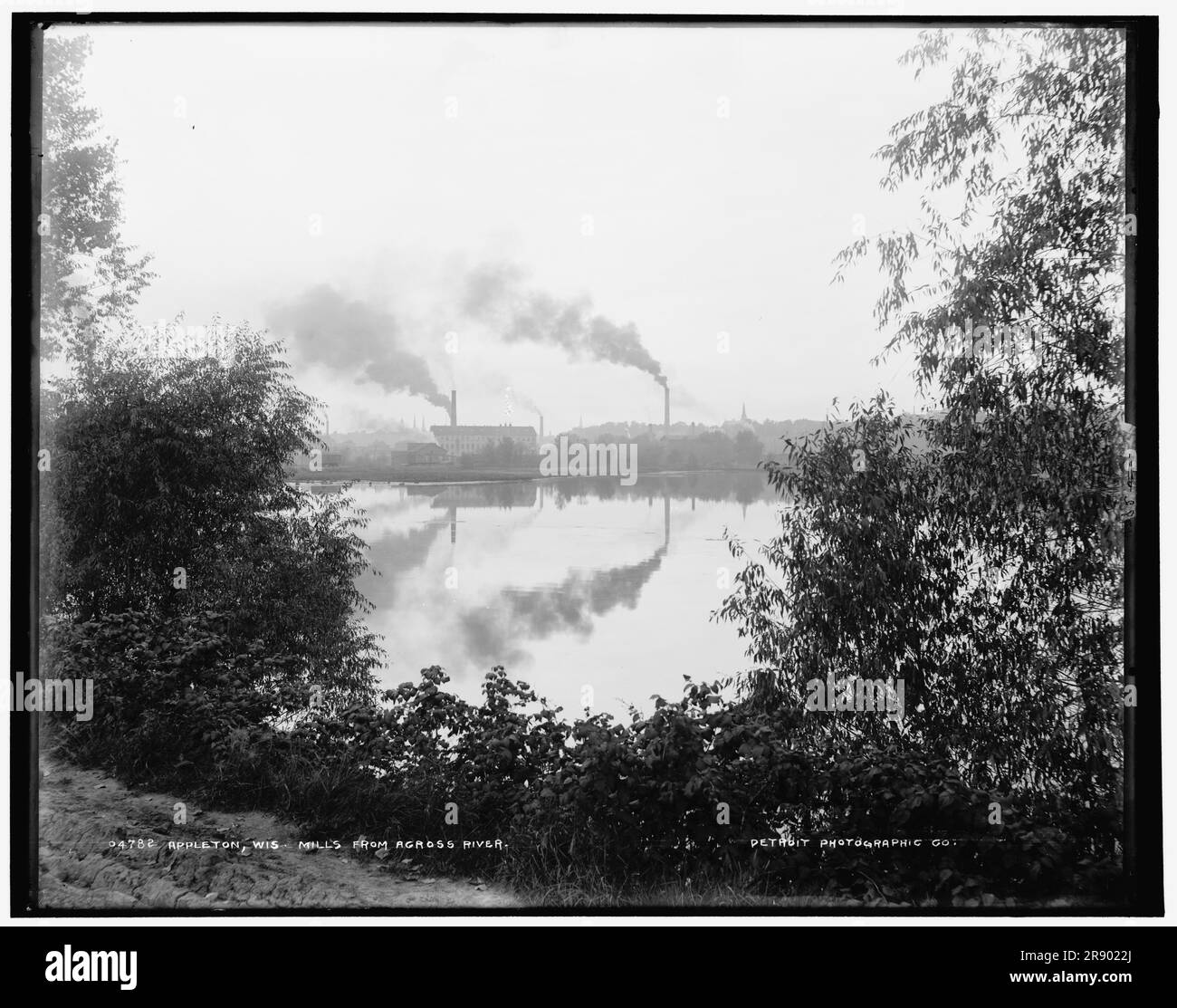 Appleton, Wis., mills from across river, between 1880 and 1899 Stock ...