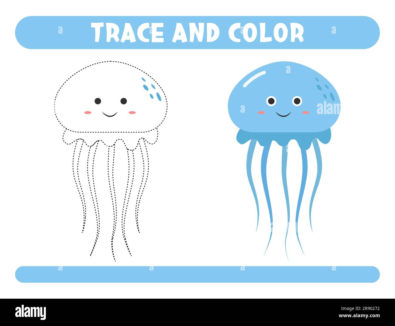 School of jellyfish Cut Out Stock Images & Pictures - Alamy