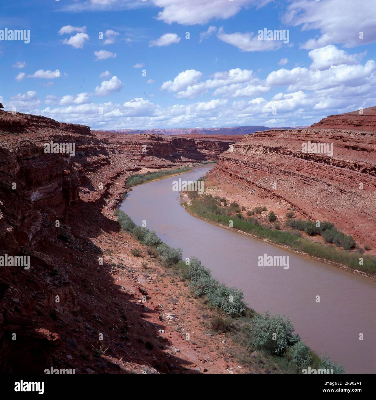 San Juan River, Gooseneck State Park, near Mexican Hat, Utah, USA Stock ...