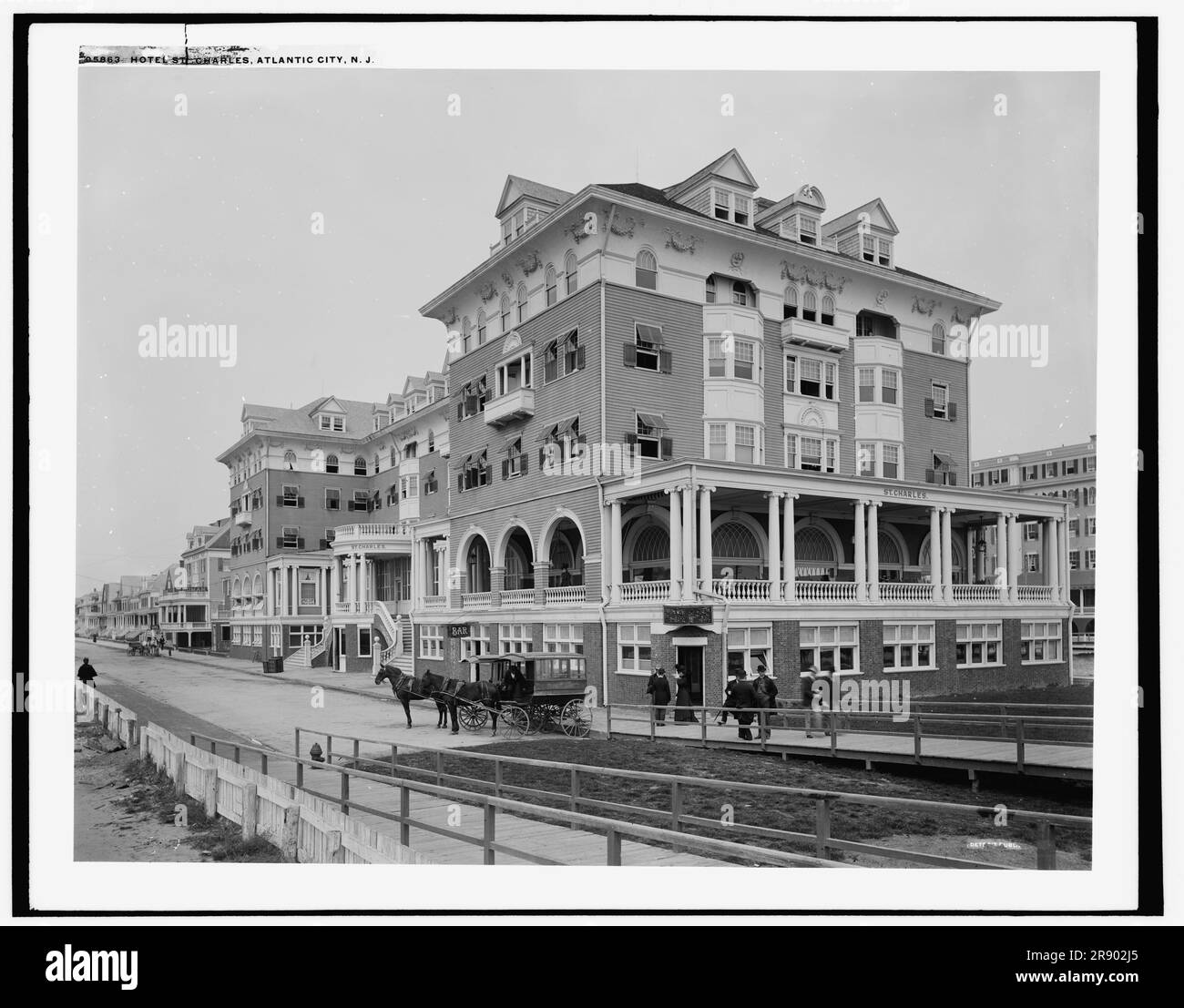 Hotel St. Charles, Atlantic City, N.J., between 1880 and 1901. Note bar ...