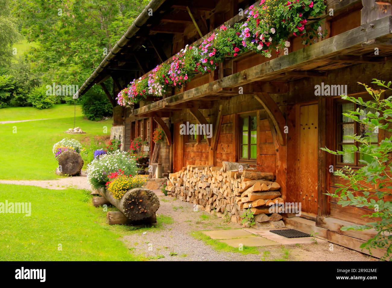 Hofgut am Titisee, mill, chapel, Black Forest, Bad. -Wuertt Stock Photo ...