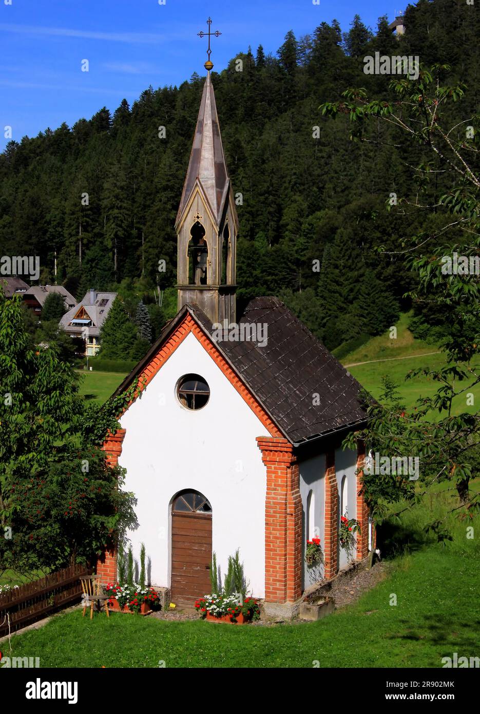Chapel above Hinterzarten, Black Forest. Bad. -Wuertt Stock Photo - Alamy