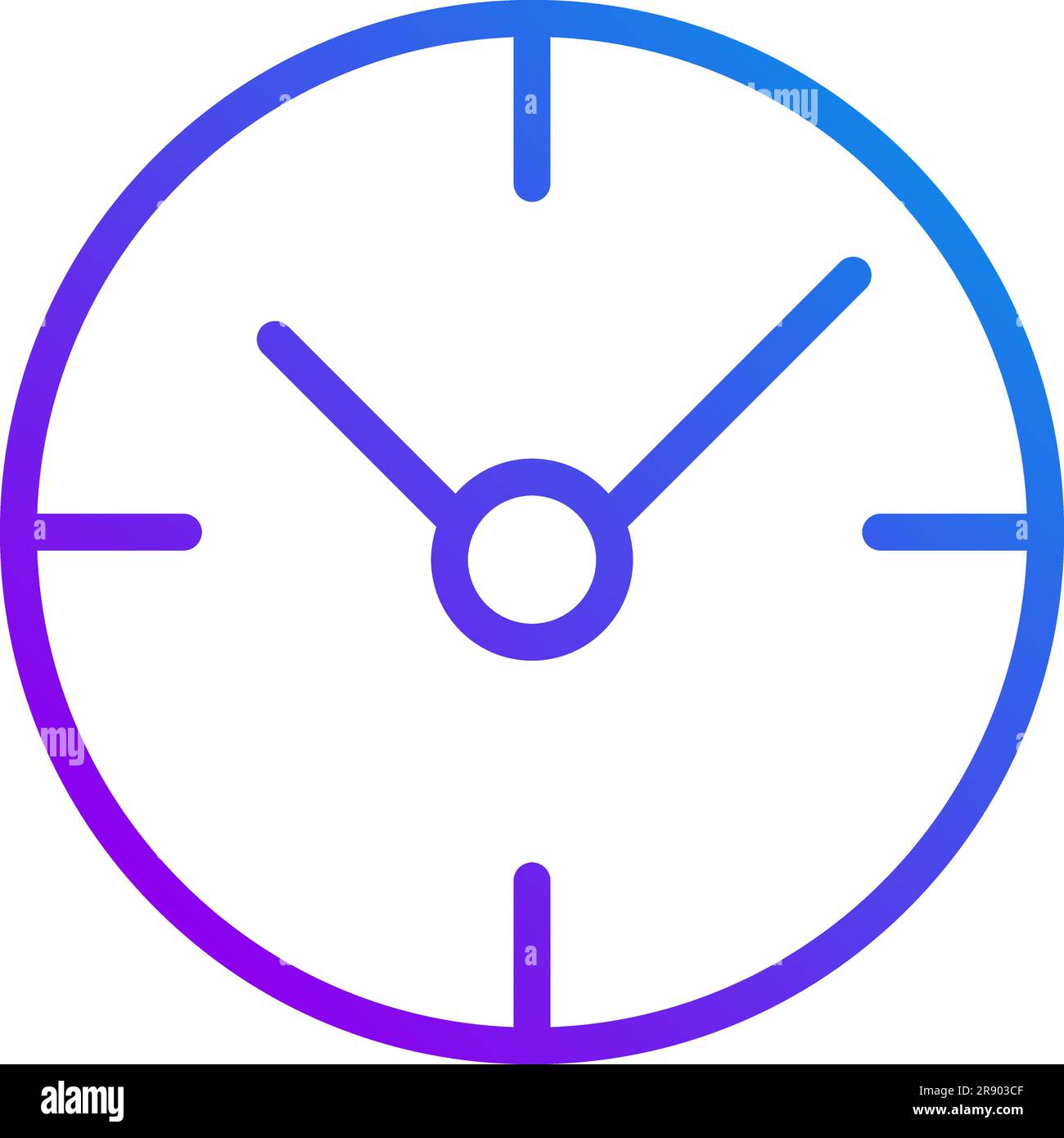 Clock pixel perfect gradient linear vector icon Stock Vector Image ...