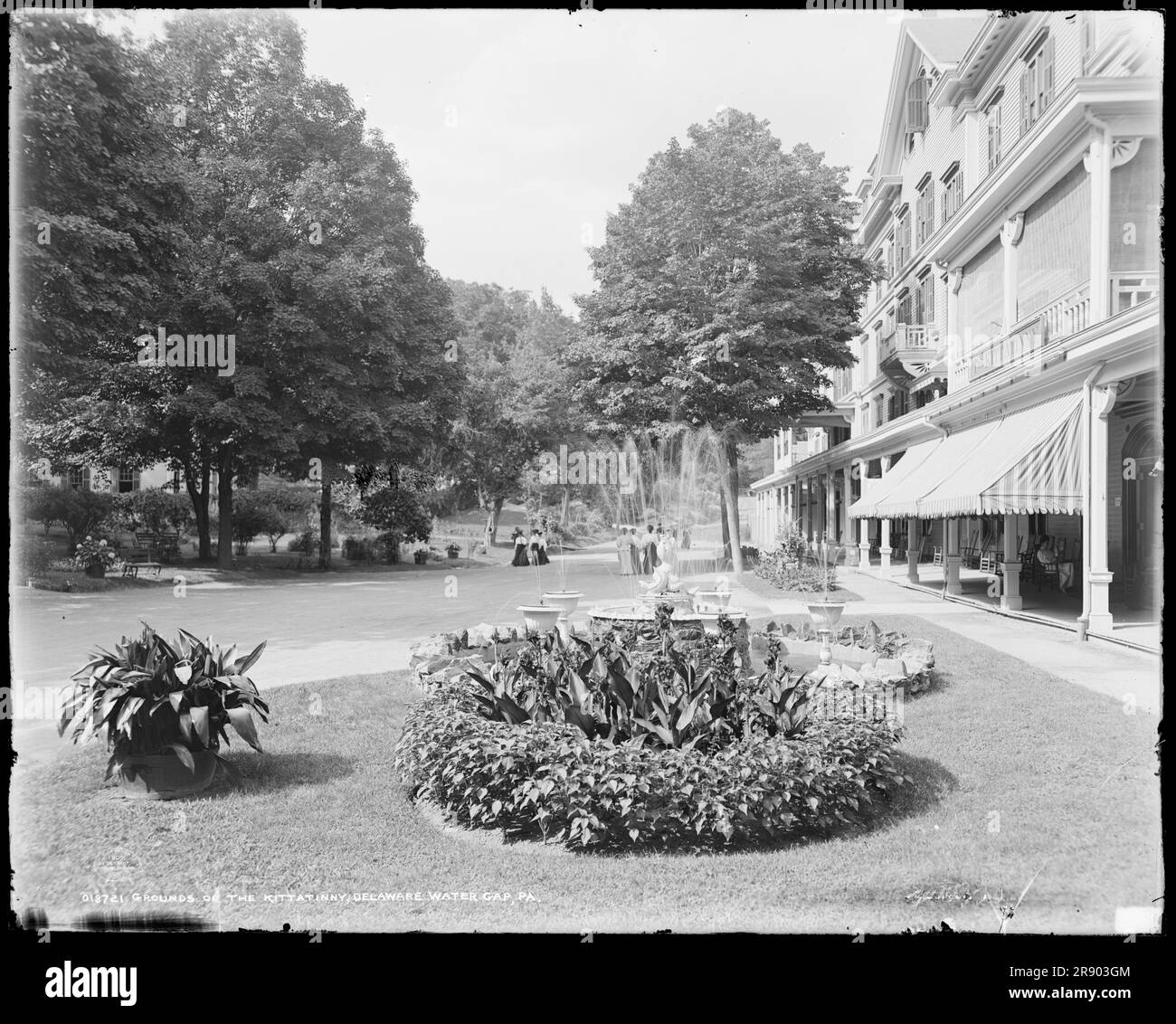 Grounds of the Kittatinny House, Delaware Water Gap, Pa., c1905. Resort ...